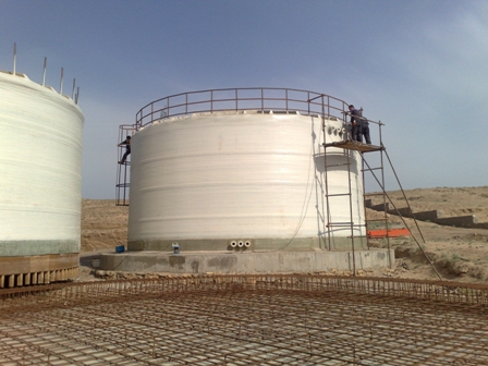 Large GRP Tanks Manufactured On-Site | High Quality and Quick Execution